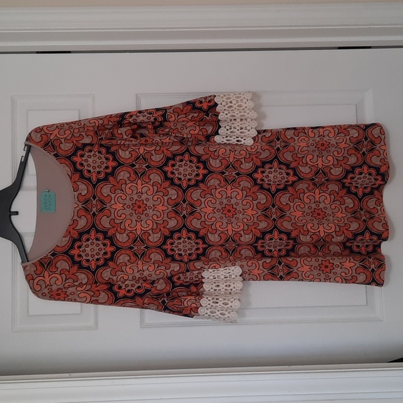 Judith March | Dresses | Judith March Large Blue Orange Knee Leghth ...